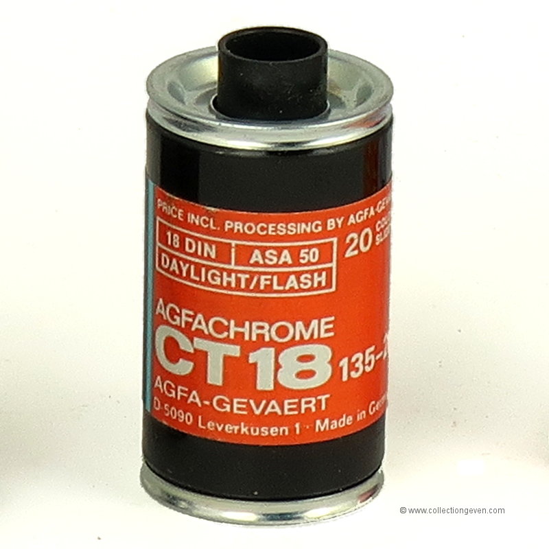 Film 135 : Agfachrome CT18 (Agfa)(50 ISO, 20 poses, anglais)(ACC0885 ...